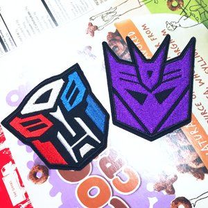 Other | Vintage Cartoons Live Action Movie Transformers Patches Iron On ...